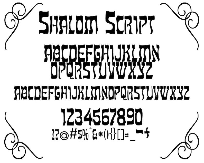 Shalom Script Font | Handwritten Calligraphy Typeface | Digital ...