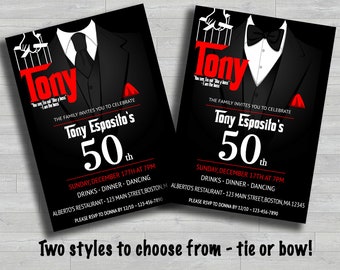 Mafia Party Invitation - Etsy UK