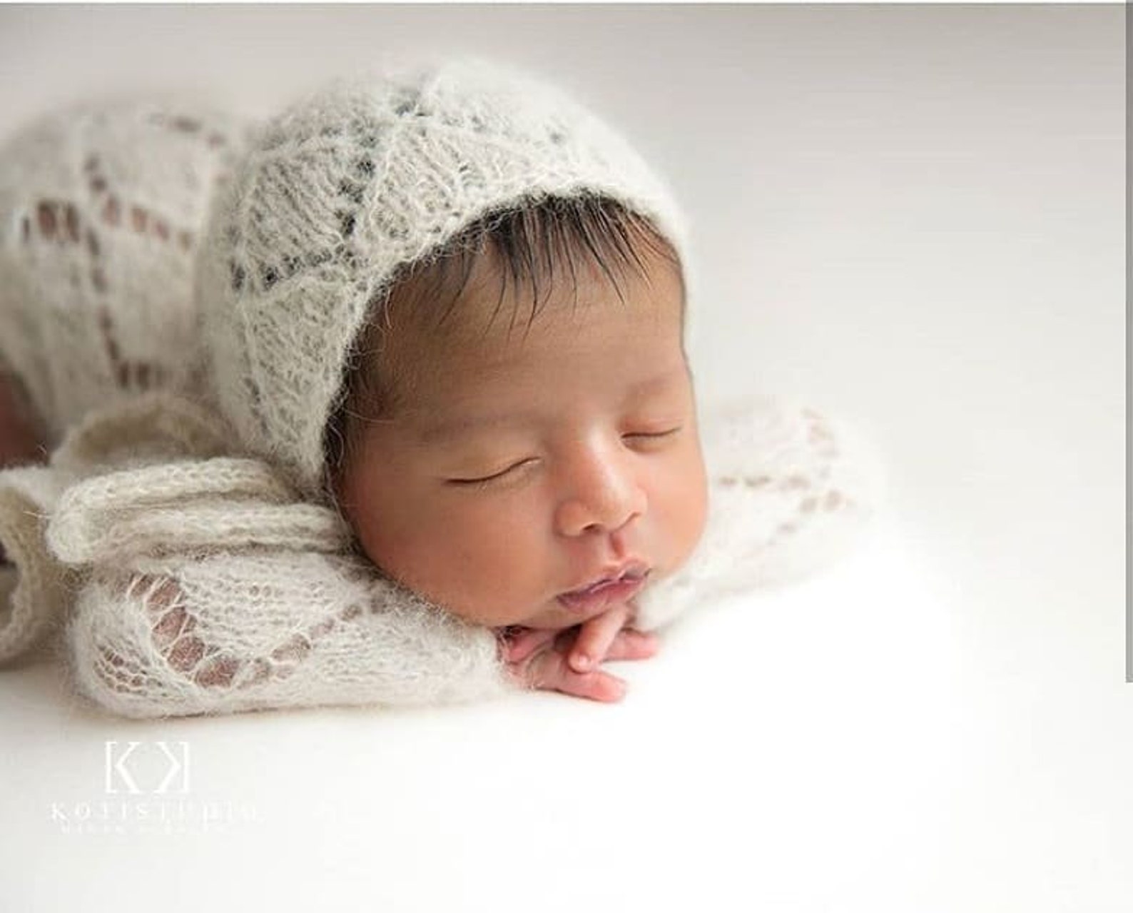 Newborn Outfit,newborn Knitted Props,newborn Set,newborn Knit Bonnet ...