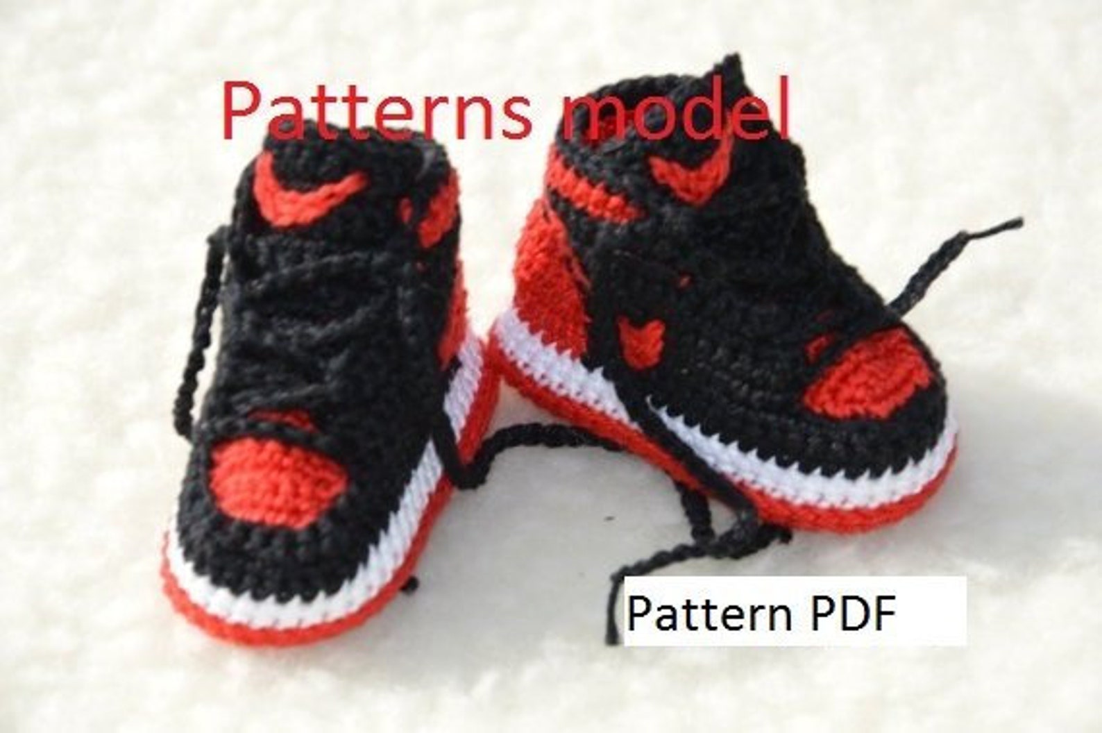 Crochet Jordans 1 Pattern, Jordan Crochet Shoes - Etsy