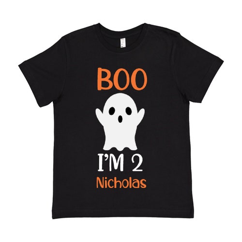 Boo I'm Two Birthday Shirt Halloween 2nd Birthday Shirt - Etsy