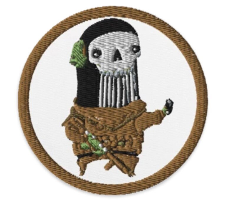 Call of Duty Funny Ghost Operator Character Embroidered Patch, Video ...