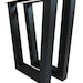 3'' X 3'' Steel Iron Metal Table Legs / Bases Taper Set of 2 - Etsy