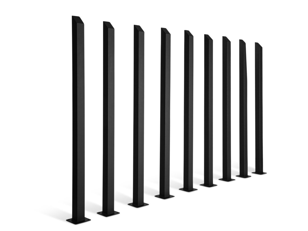 2'' X2'' Modern Security Steel Metal Wrought Iron DIY Post Fence ...