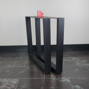 Steel Iron Metal Table Legs / Bases H Shape Set of 2 W/ Leveling Feet ...