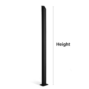 2'' X2'' Modern Security Steel Metal Wrought Iron DIY Post Fence ...