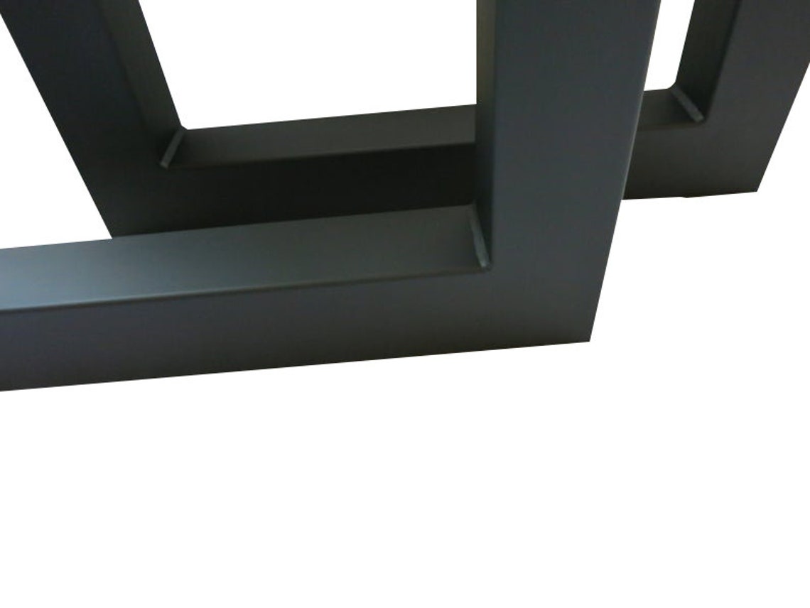 3'' X 3'' Steel Iron Metal Table Legs / Bases U Shape Set of 2 - Etsy