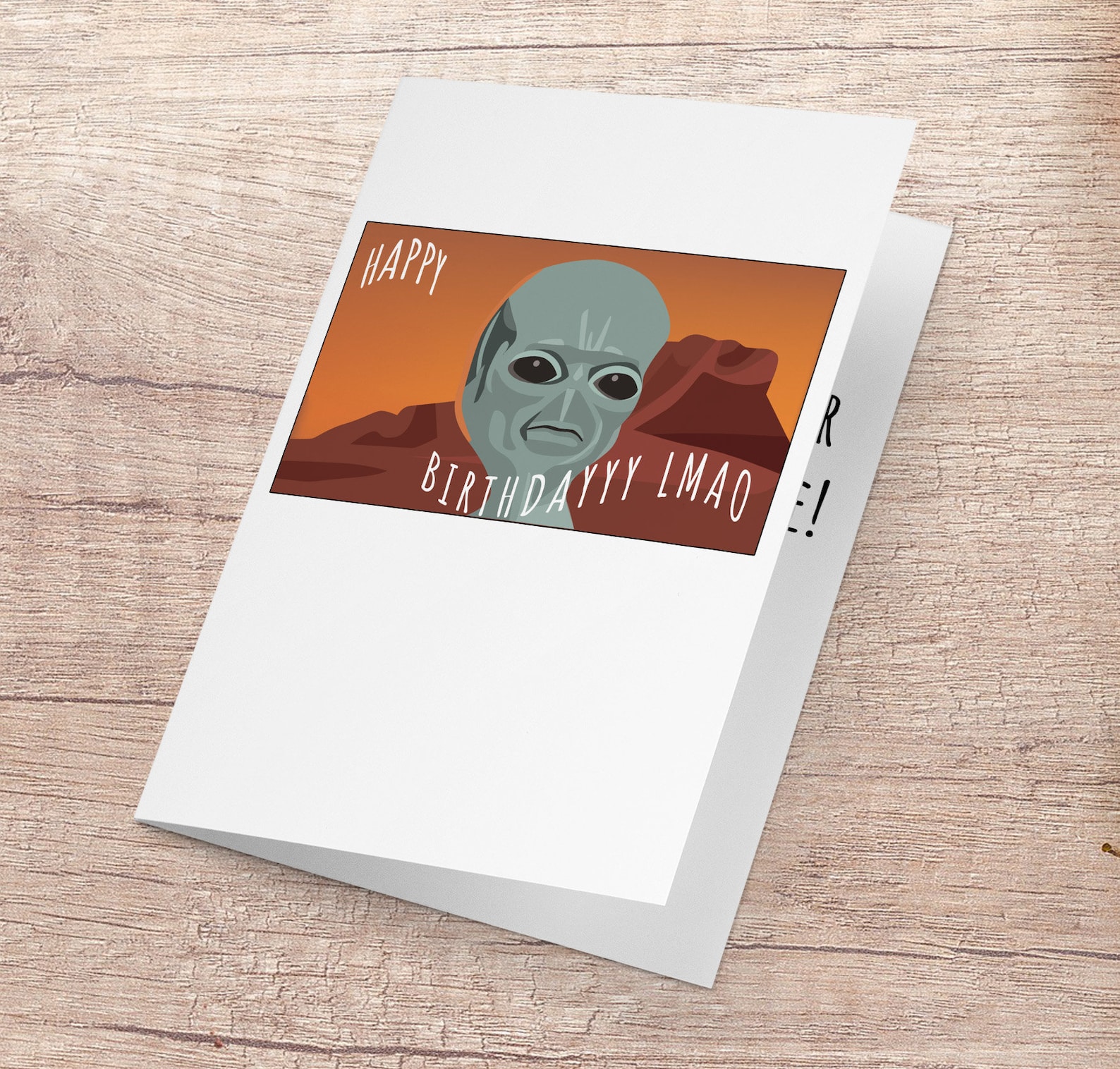 Ayy Lmao Birthday Card, Alien Meme, Ayy Lmao, Ayy Lmao Meme, Funny ...