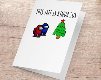 Among Us Card Christmas - Etsy