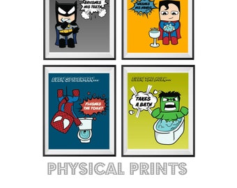 Superhero bathroom | Etsy