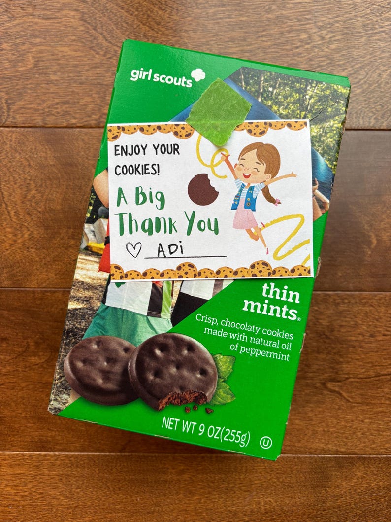 Daisy Girl Scout Thank You Note | Girl Scout Cookie Digital Download ...