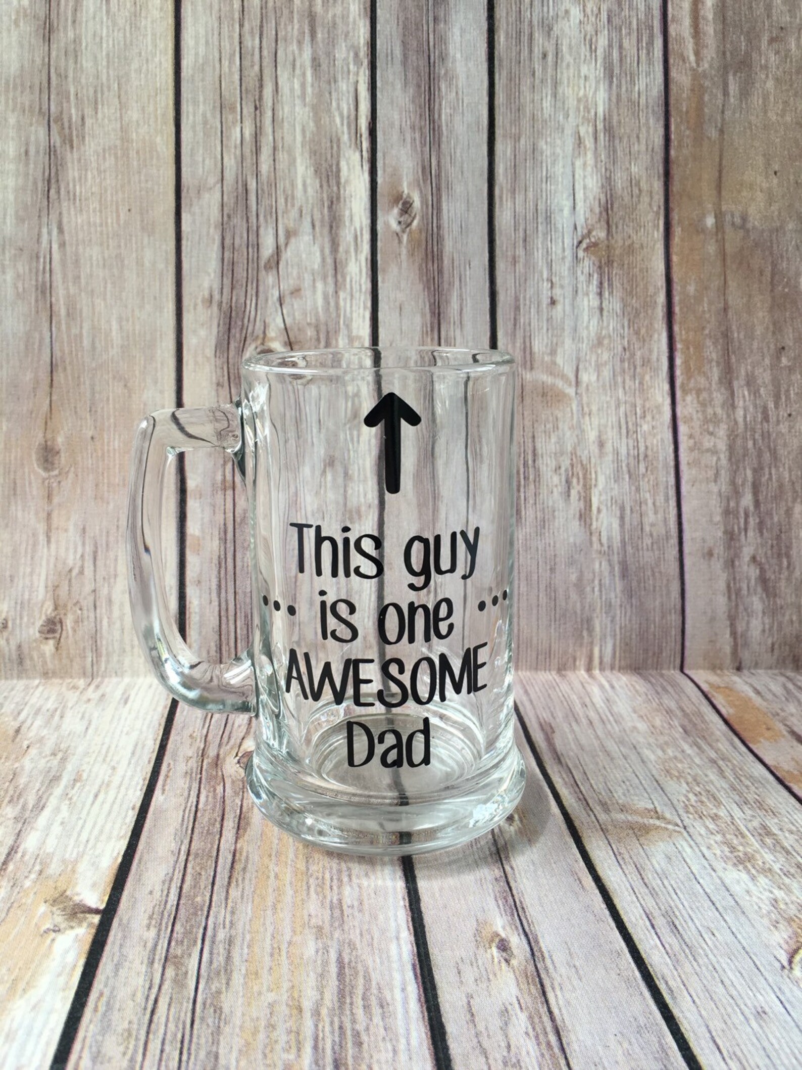 Awesome Dad Beer Mug Custombeer Mug Pint Glass Gift for - Etsy