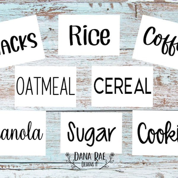Canister Labels - Etsy