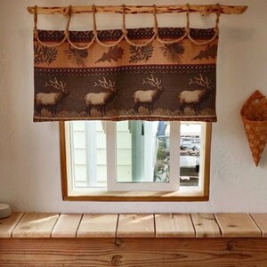 Natural Wood Curtain Rod, Rustic Wooden Drapery Rod, Heavy Duty Cedar ...