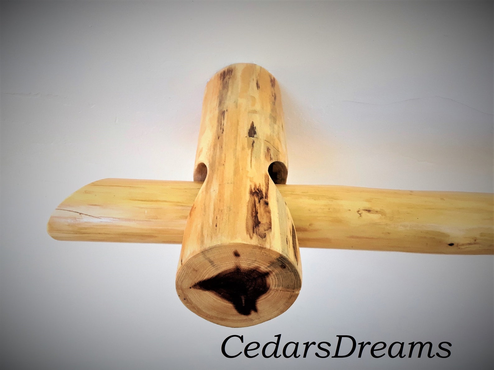 Curtain Rod Holders Wood Curtain Rod Brackets Farmhouse Wall - Etsy