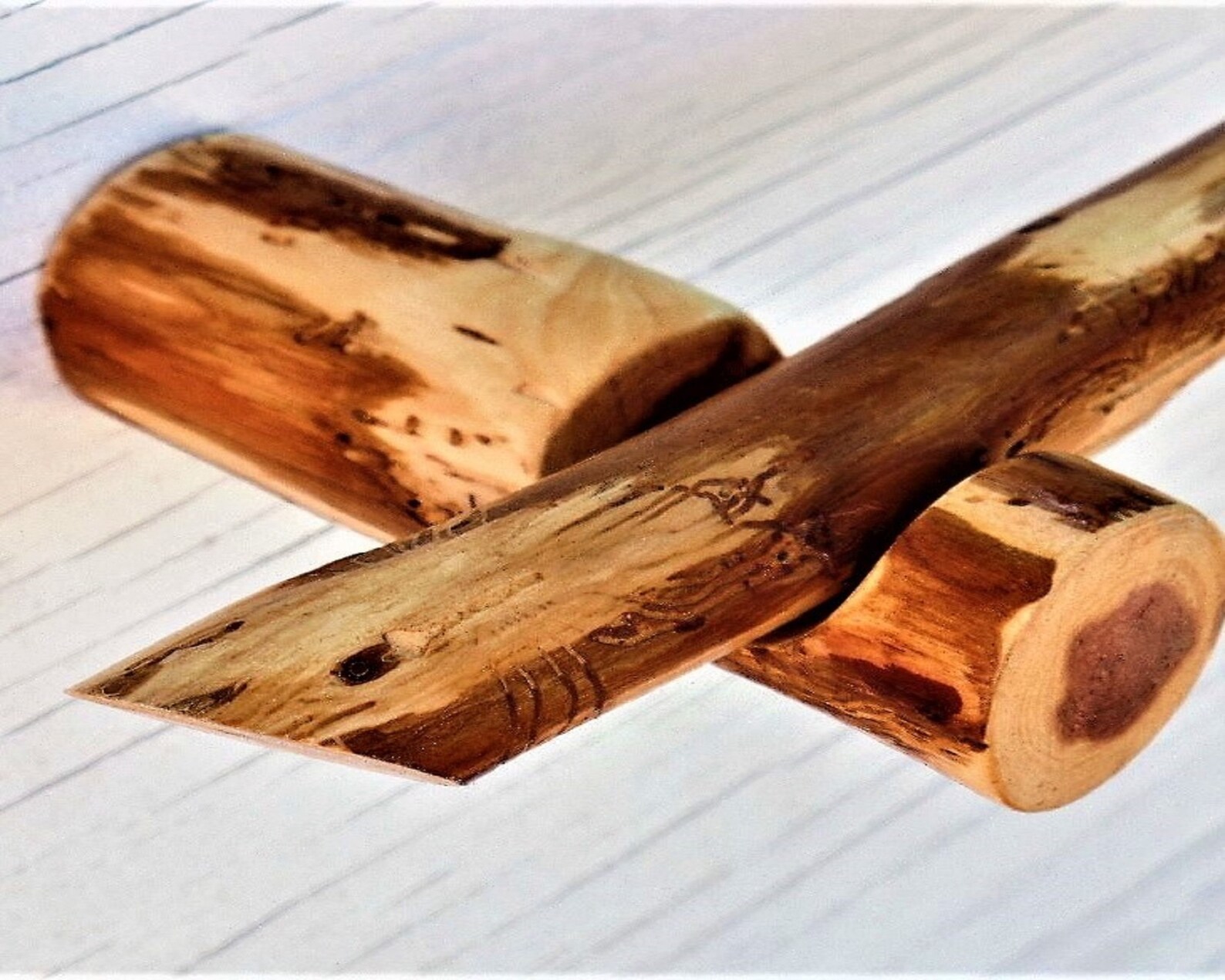 71 90 Wood Curtain Rod Natural Wood Curtain | Etsy