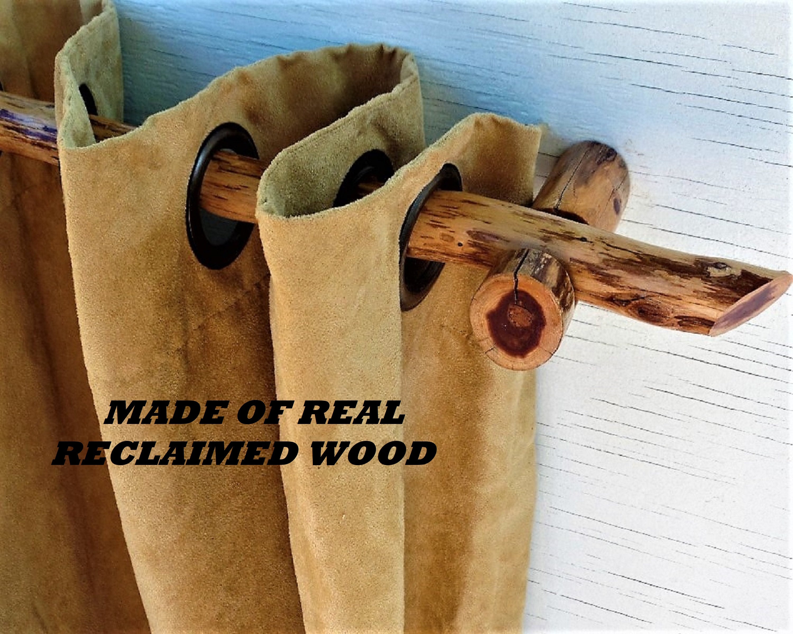 71 90 Wood Curtain Rod Natural Wood Curtain - Etsy Canada