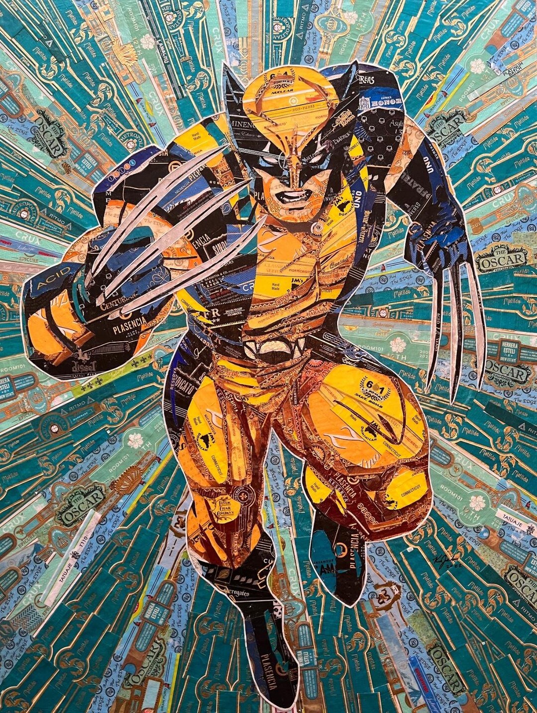 Wolverine Cigar Band Portrait - Etsy
