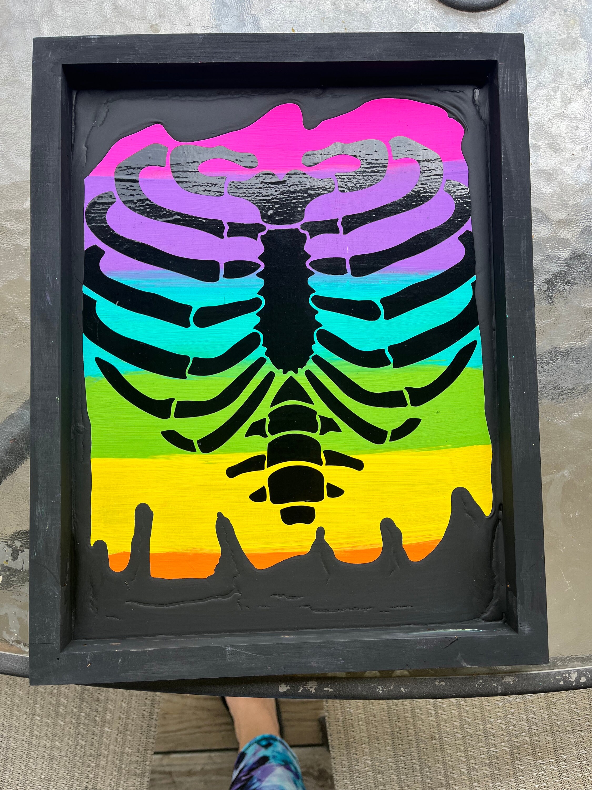 Spooky Pride Rib Cage Heart Wall Hanging - Etsy