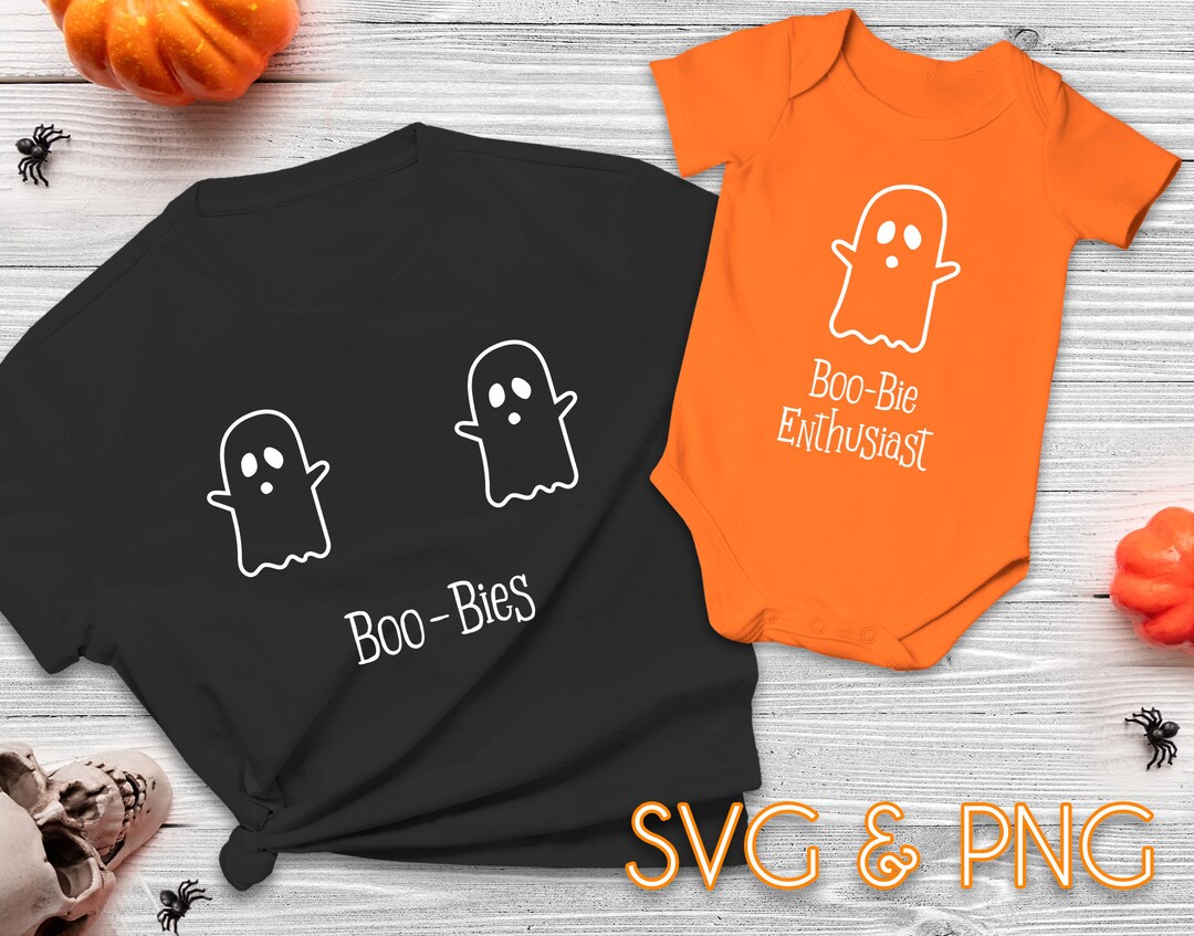 Mom & Baby Boo-bies Ghosts SVG PNG Cut File for Cricut Funny - Etsy