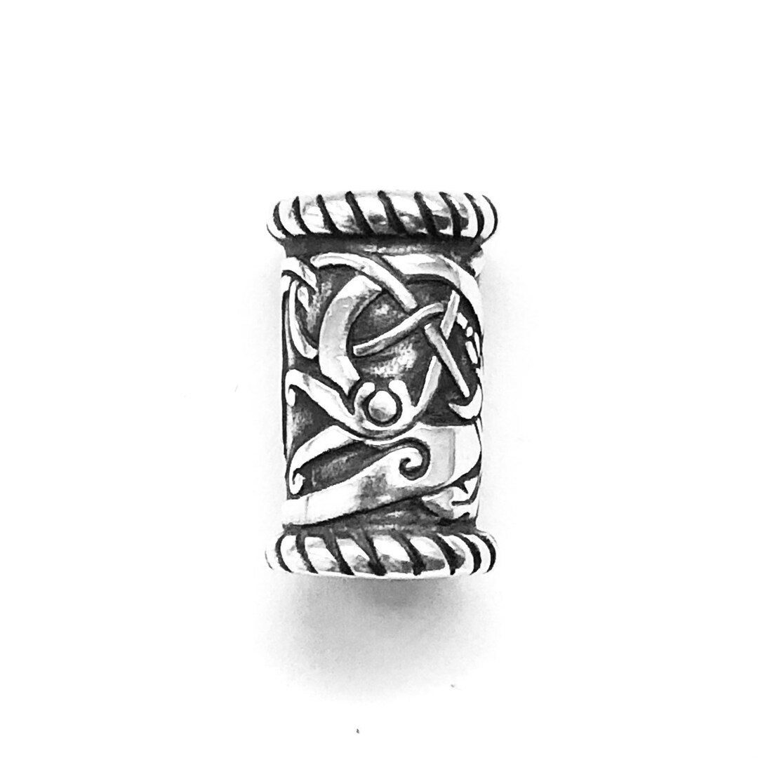 Kai's BEARD/HAIR Urnes BEAD Silver (made by Viking Kristall) - Etsy