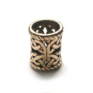 Large Kai's BEARD/HAIR Gossamer BEAD Bronze (made by Viking Kristall ...