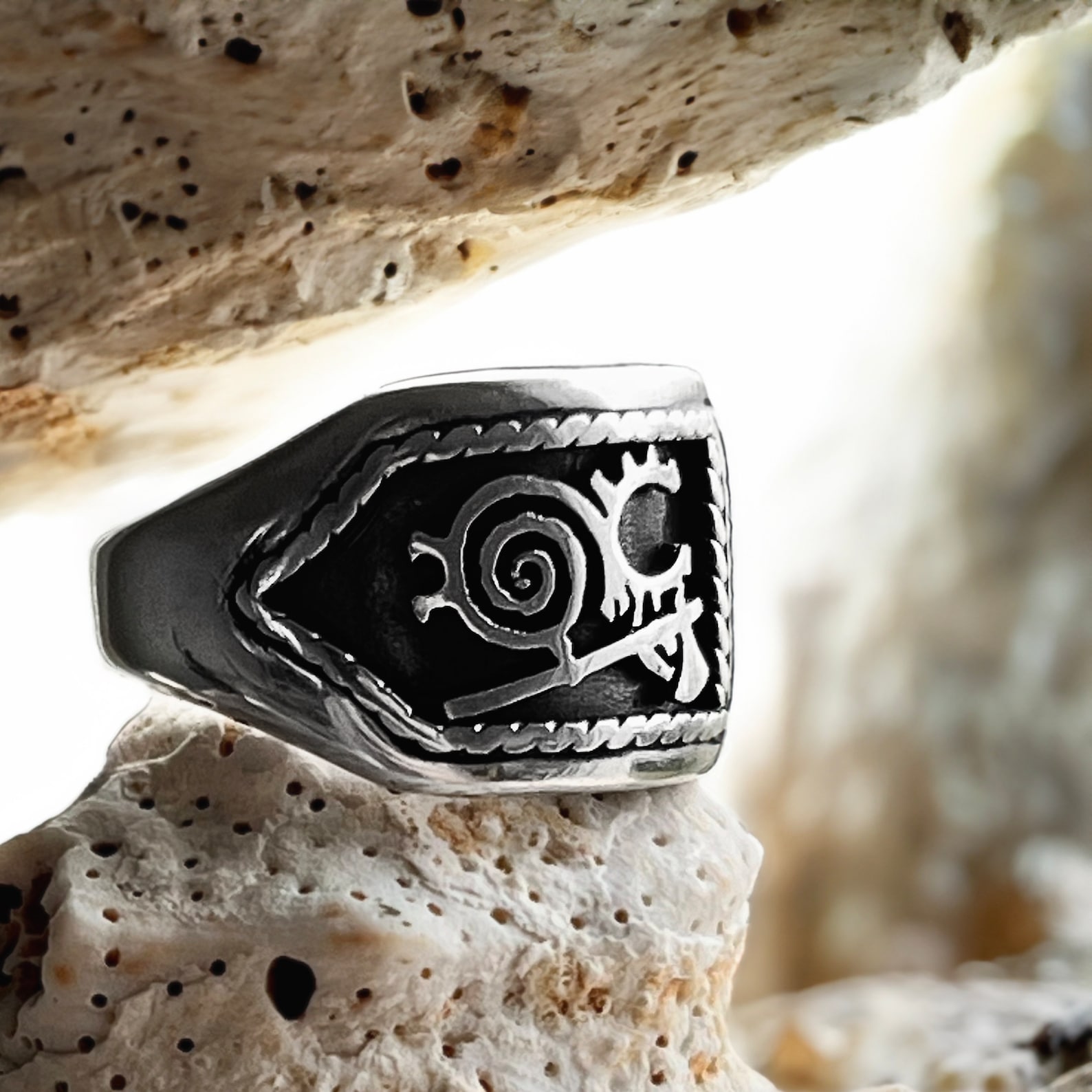 Kai's HEILUNG RING Silver (handmade by Viking Kristall) - Etsy