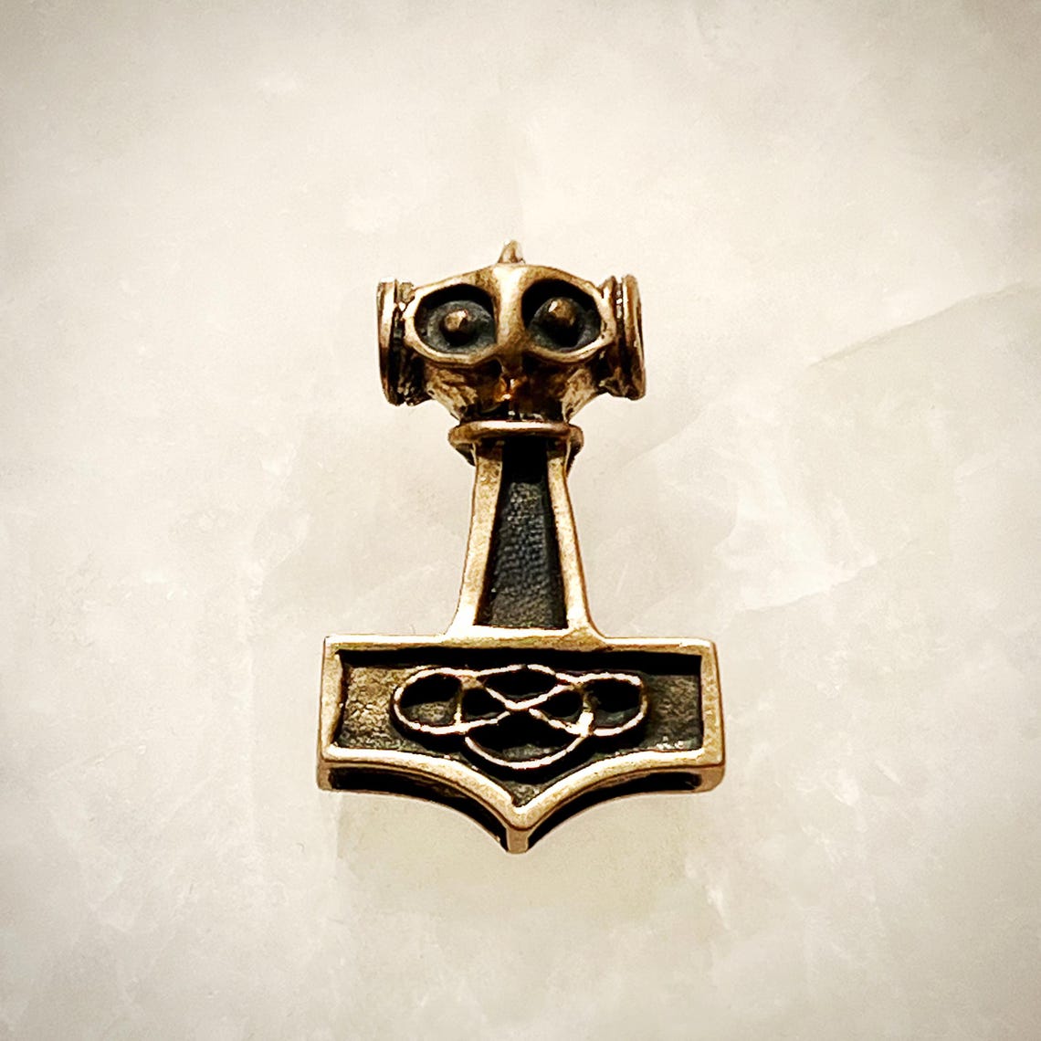 Small ÖDESHÖG THORS HAMMER Bronze (made by Viking Kristall) - Etsy