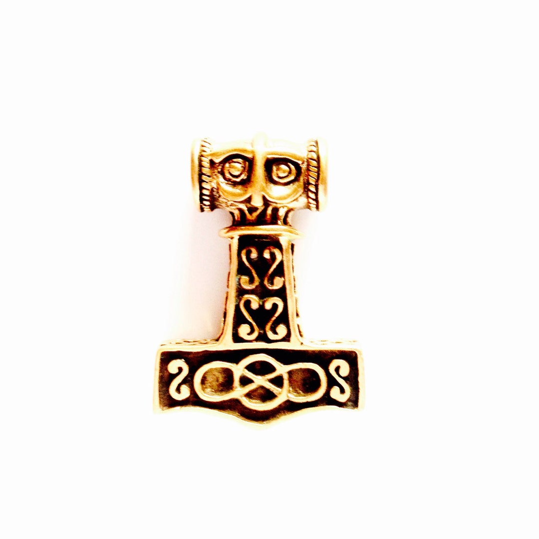 Thor's Hammer From Odeshog, Sweden VIKING KRISTALL Bronze Pendant - Etsy