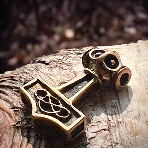 Small ÖDESHÖG THORS HAMMER Bronze (made by Viking Kristall) - Etsy