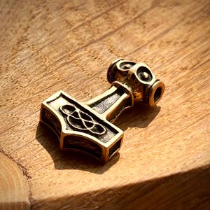 Small ÖDESHÖG THORS HAMMER Bronze (made by Viking Kristall) - Etsy