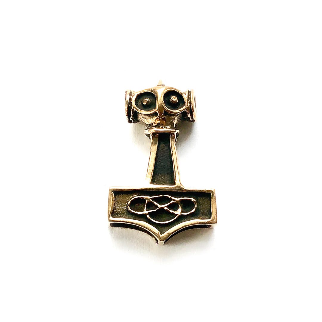 Small ÖDESHÖG THORS HAMMER Bronze (made by Viking Kristall) - Etsy
