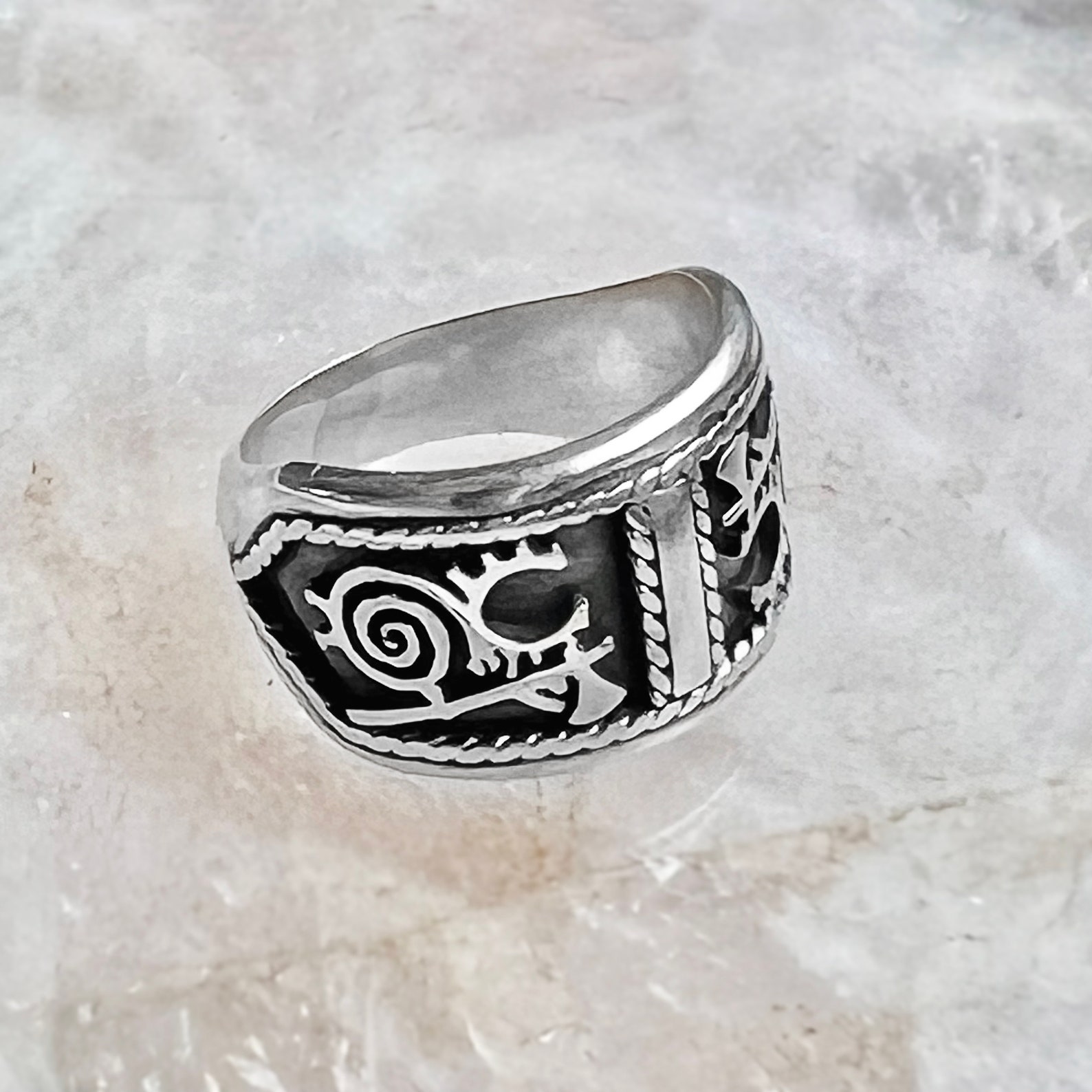 Kai's HEILUNG RING Silver (handmade by Viking Kristall) - Etsy