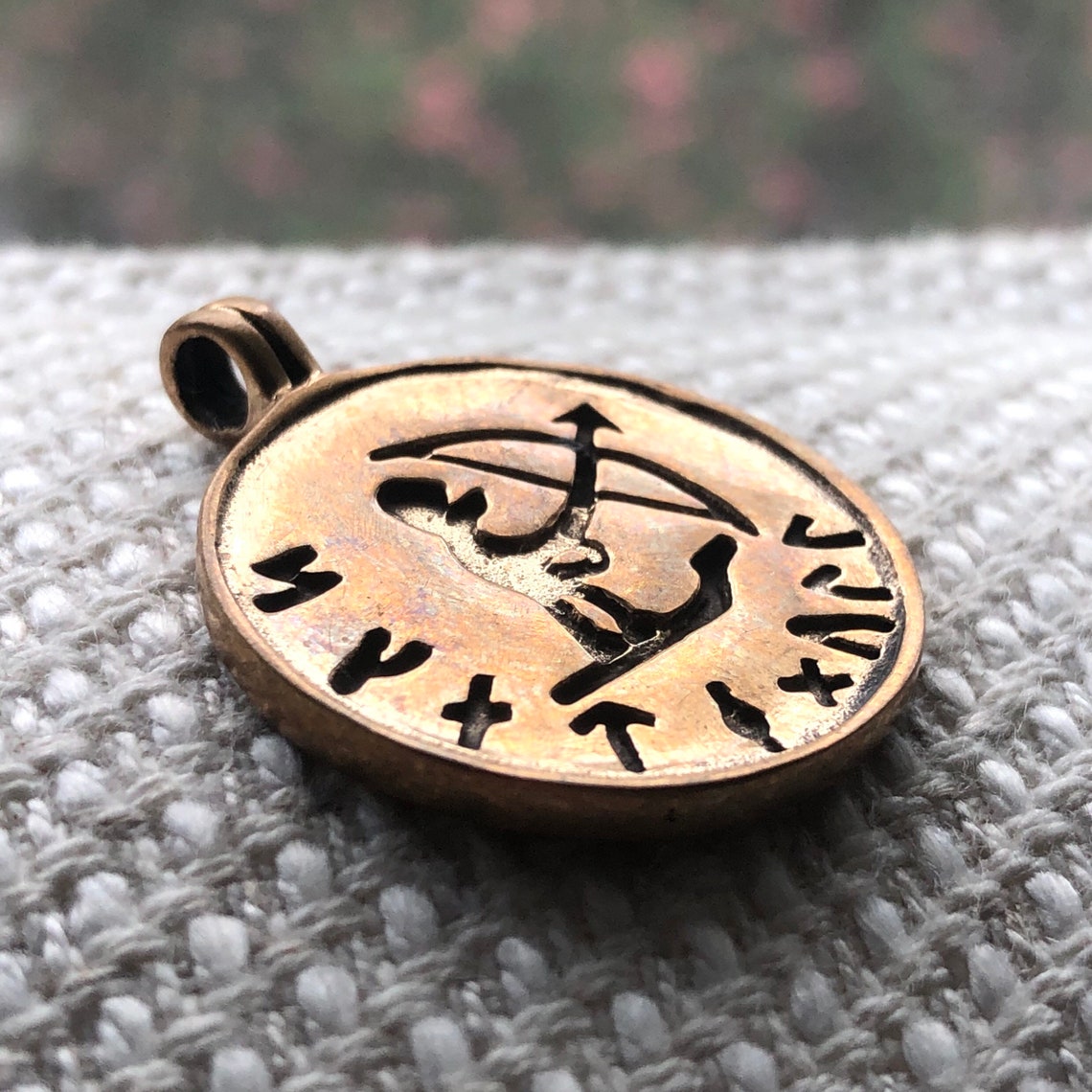 SKADI / Ull PENDANT Bronze (made by Viking Kristall) - Etsy UK