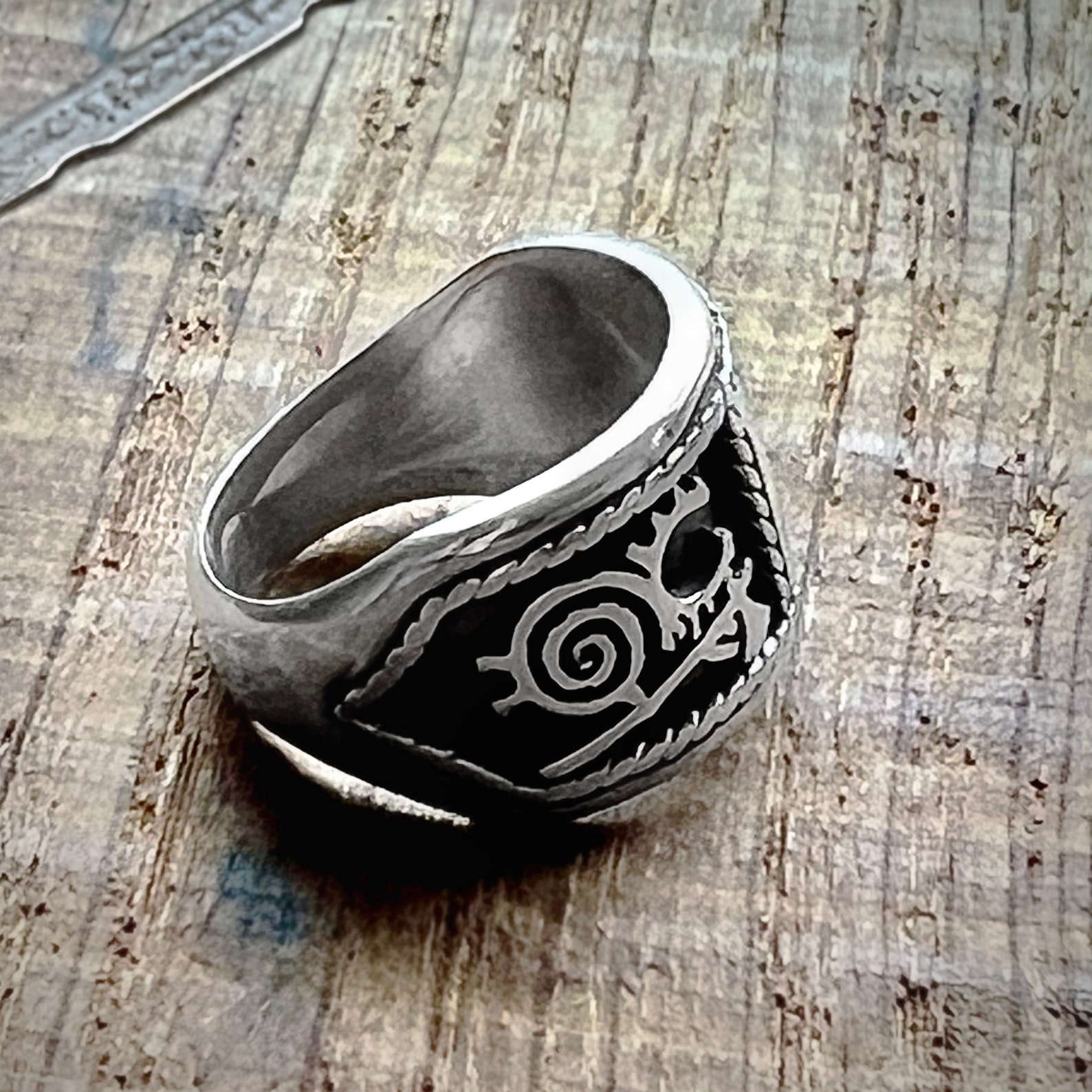 Kai's HEILUNG RING Silver (handmade by Viking Kristall) - Etsy
