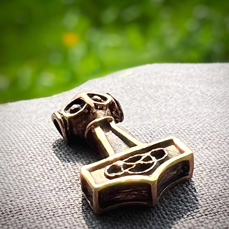 Small ÖDESHÖG THORS HAMMER Bronze (made by Viking Kristall) - Etsy