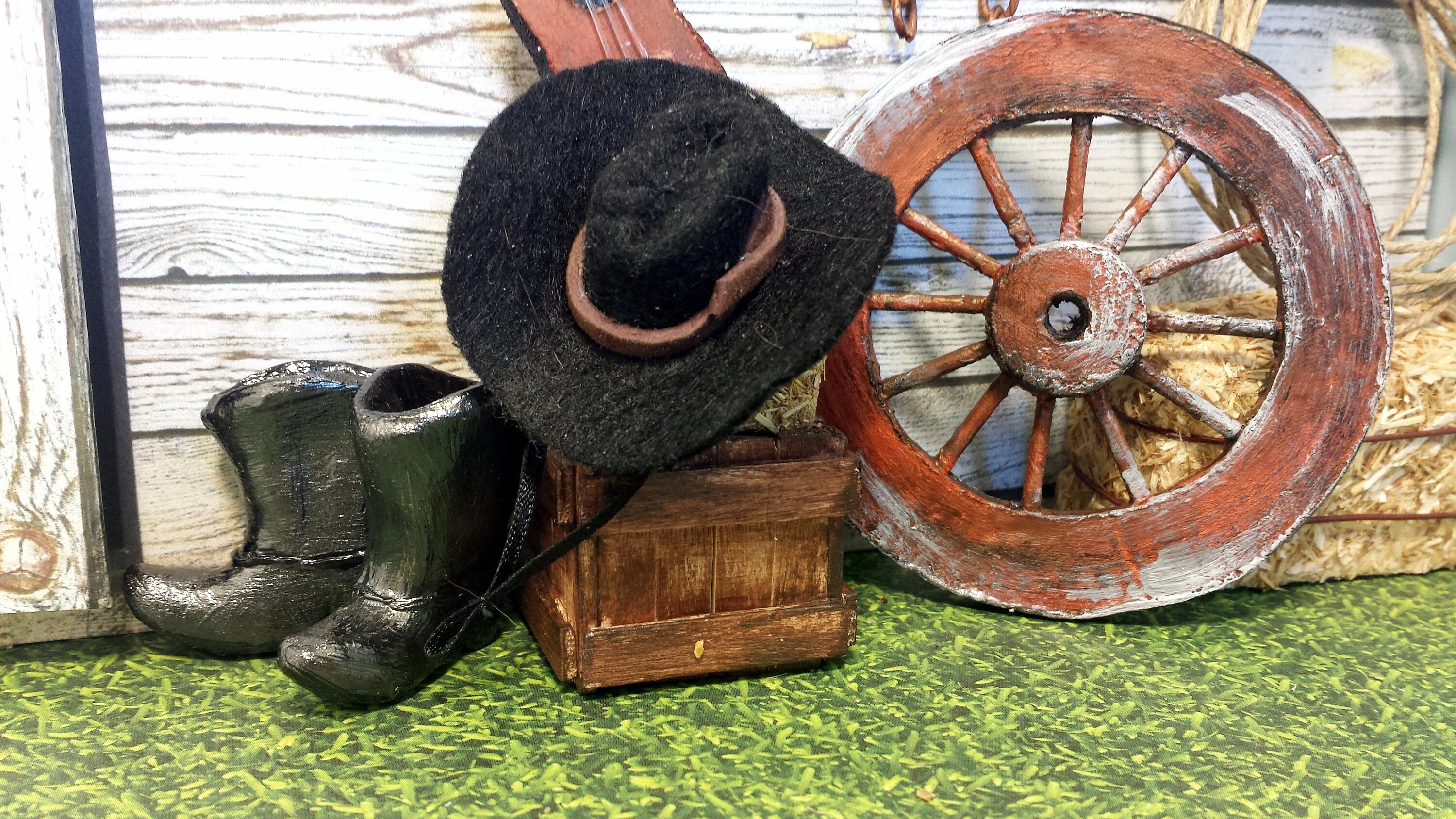 Western Miniatures Diorama, Vintage Miniature, Old West Wood Diorama ...