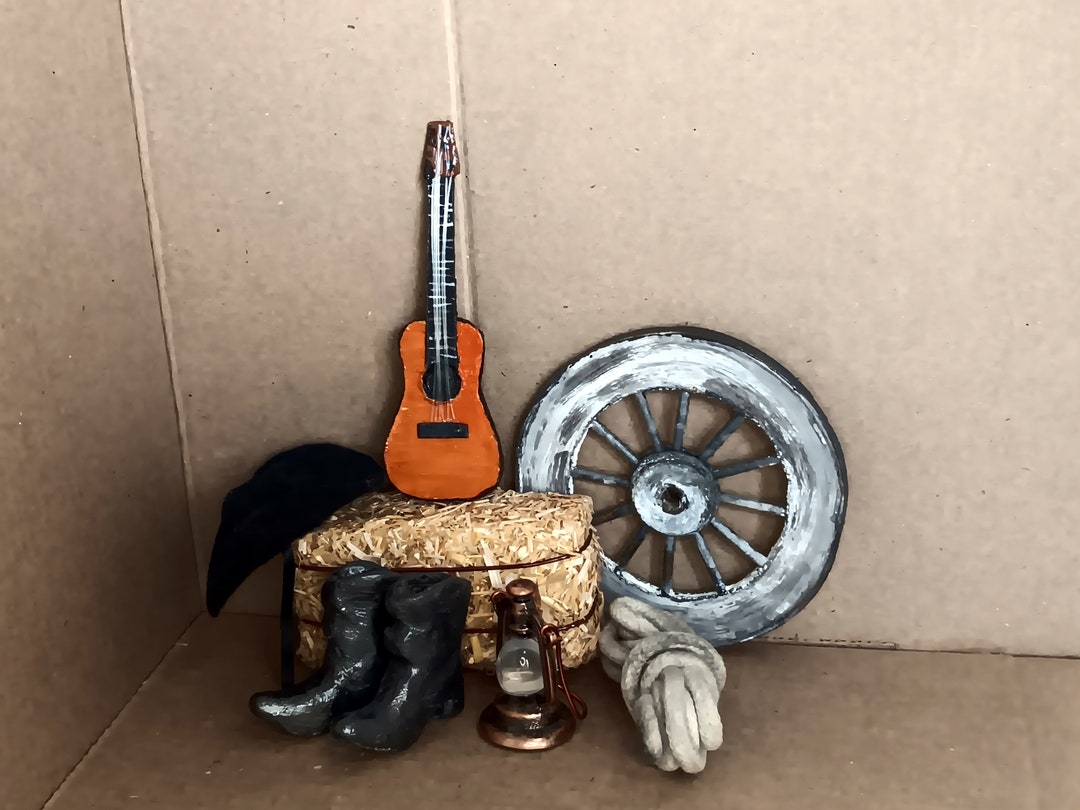 Western Miniatures Kit Diorama, Vintage Miniature, Old West Wood for ...