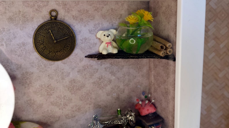 Sewing Room Shadow Box Wall Shelf Assemblage Art Craft Room - Etsy