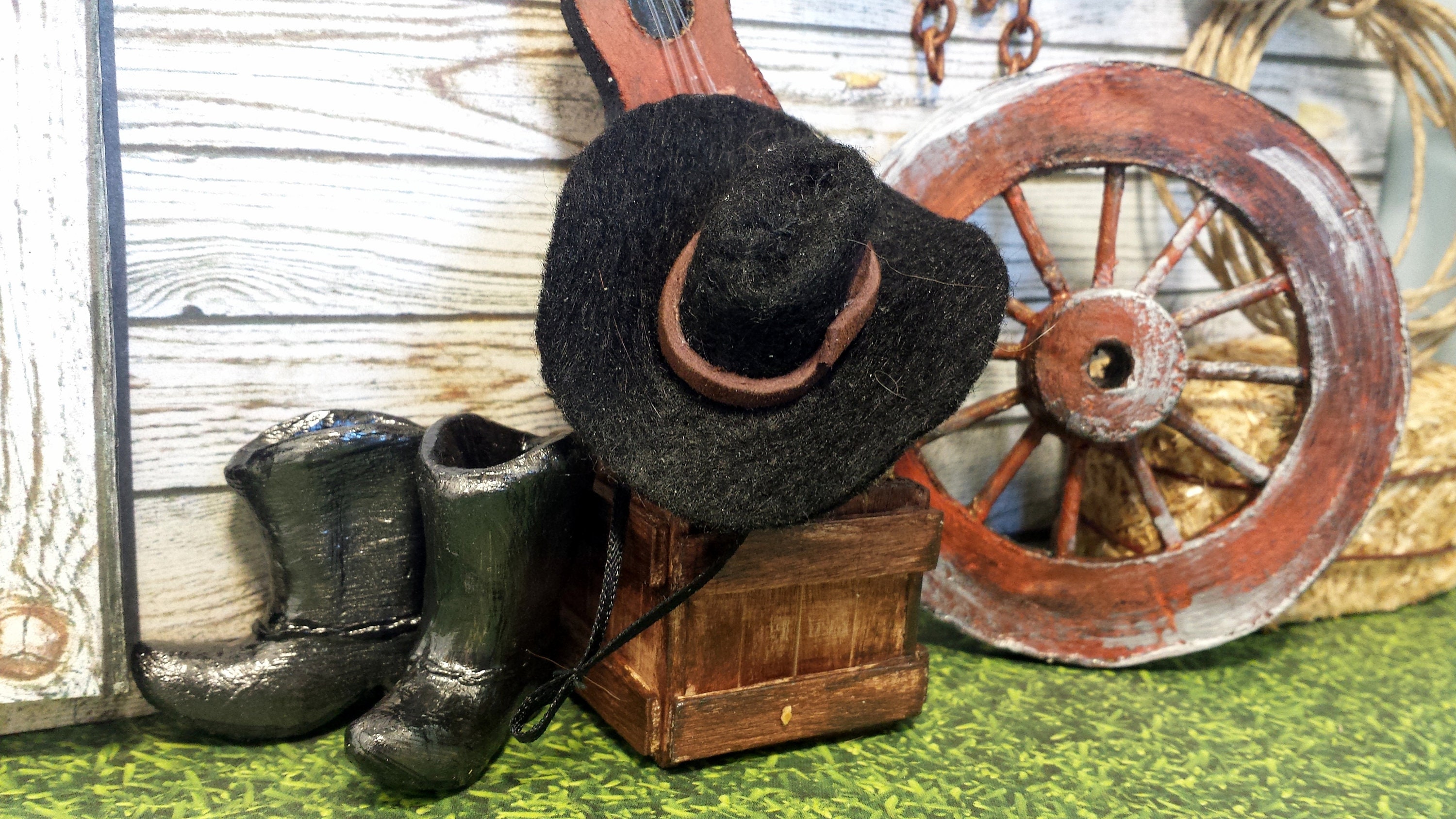 Western Miniatures Diorama, Vintage Miniature, Old West Wood Diorama ...