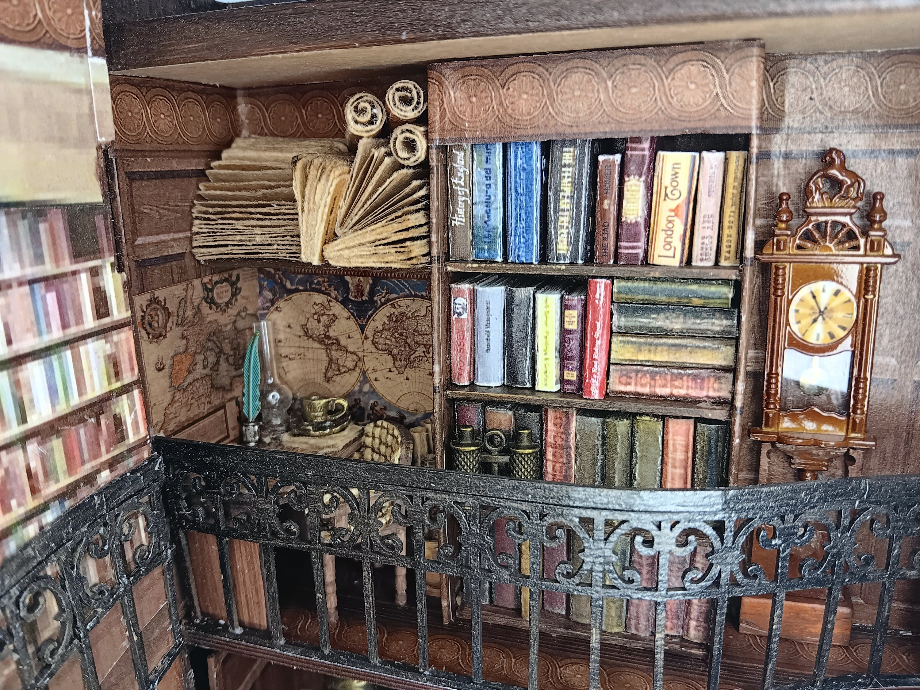 Miniature Library Diorama, Vintage Library in Your Home. - Etsy