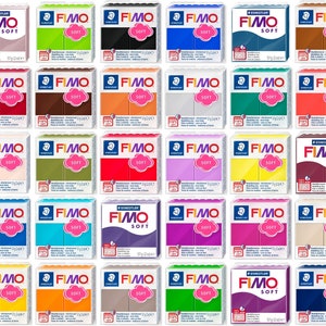 Fimo Soft Modelling Material Standard Blocks & Various Colours 57g ...