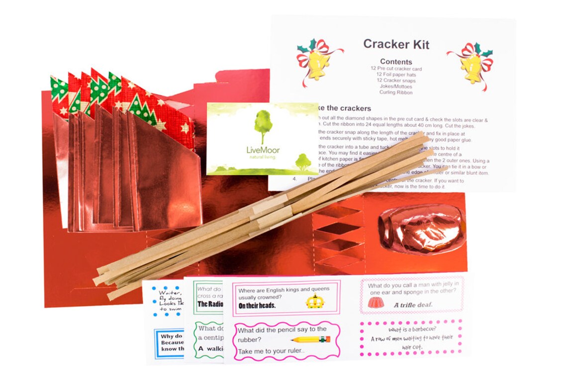 Cracker Kits Makes 12 Crackers Various Colours - Etsy UK