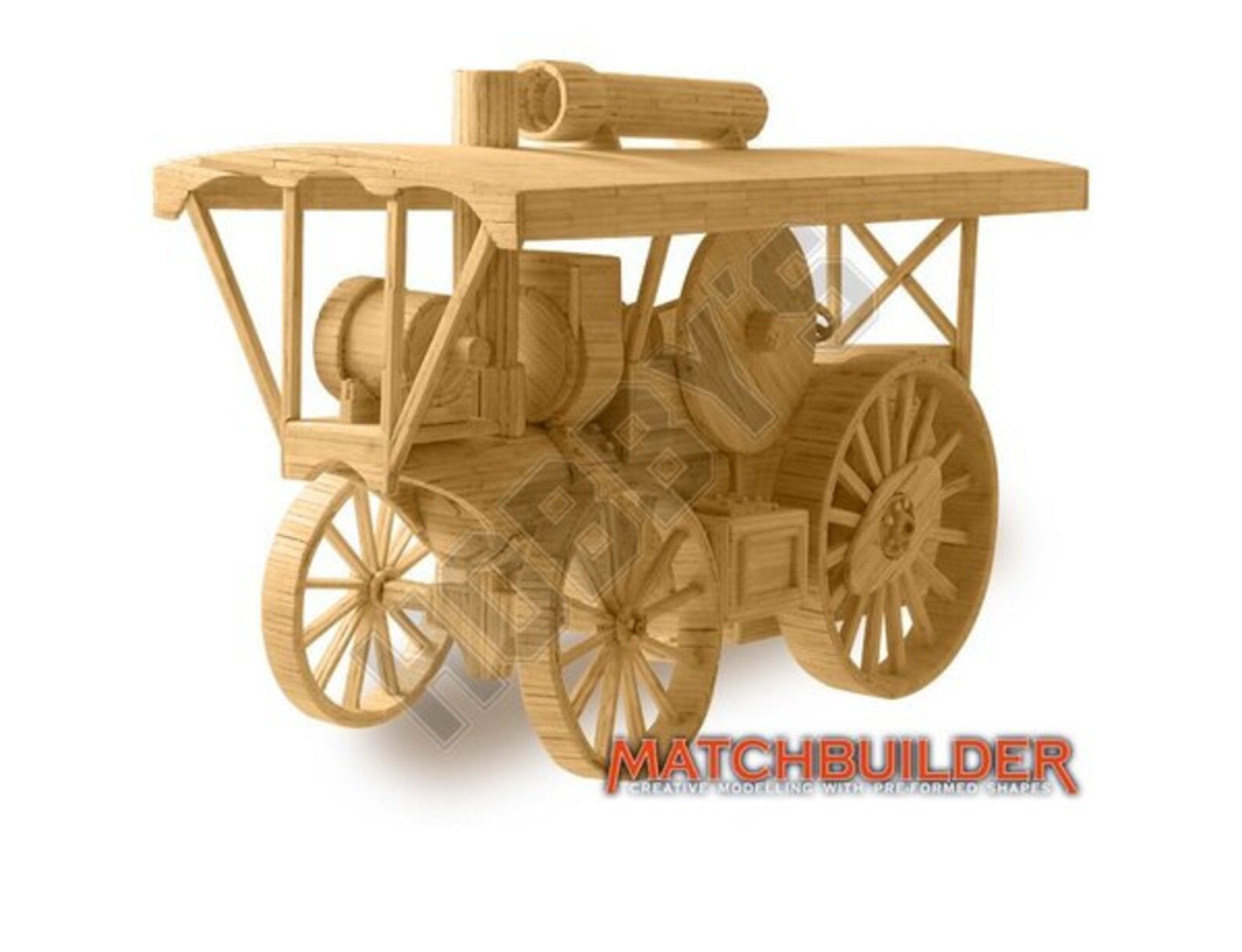 Traction Engine Matchstick Kit - Etsy UK