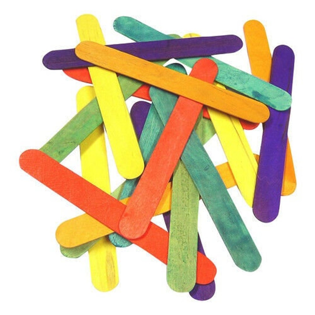 Jumbo Lolly Sticks (coloured) - Various Quantities - Etsy