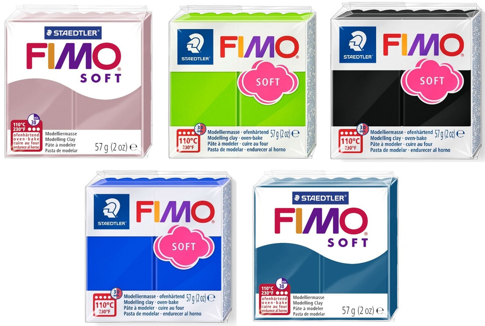 Fimo Soft Modelling Material Standard Blocks & Various | Etsy UK