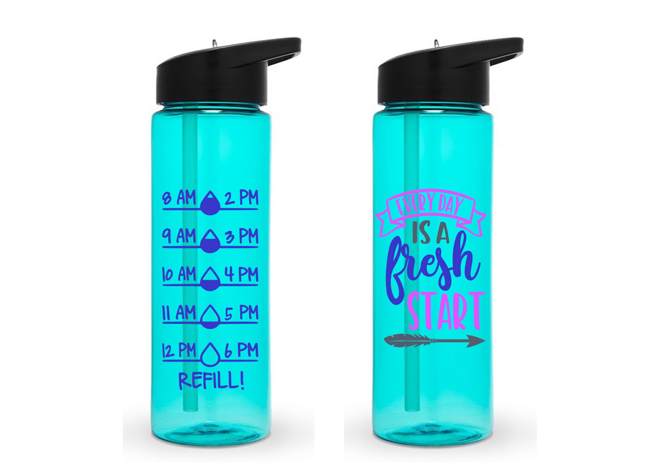 Every day is a fresh start Water bottle and trucker. Custom | Etsy