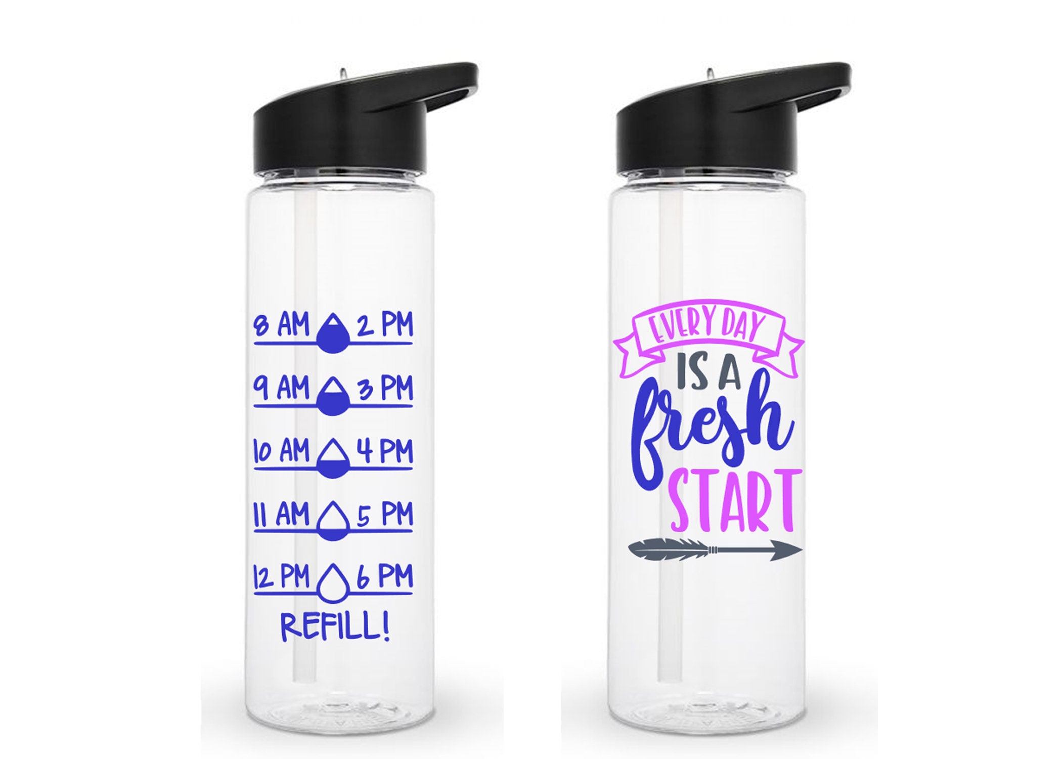 Every day is a fresh start Water bottle and trucker. Custom | Etsy