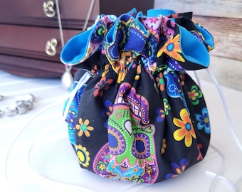 Travel Jewelry Pouch With Drawstring and Pockets - Etsy