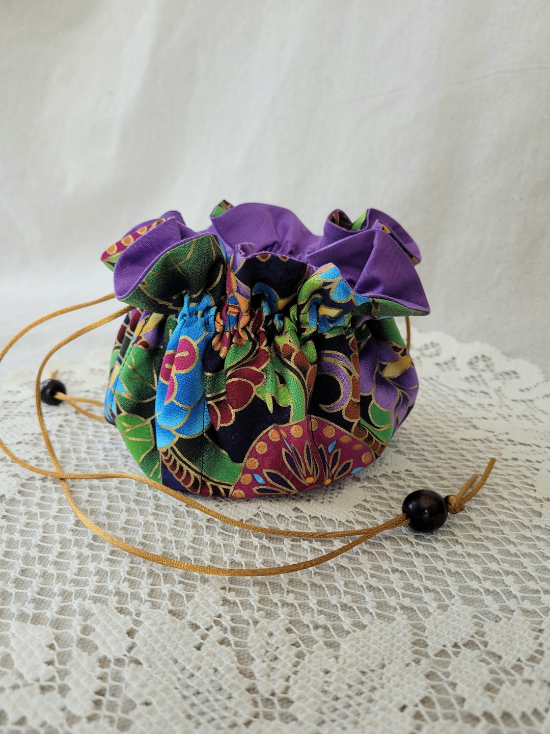 Travel Jewelry Pouch With Drawstring and Pockets - Etsy
